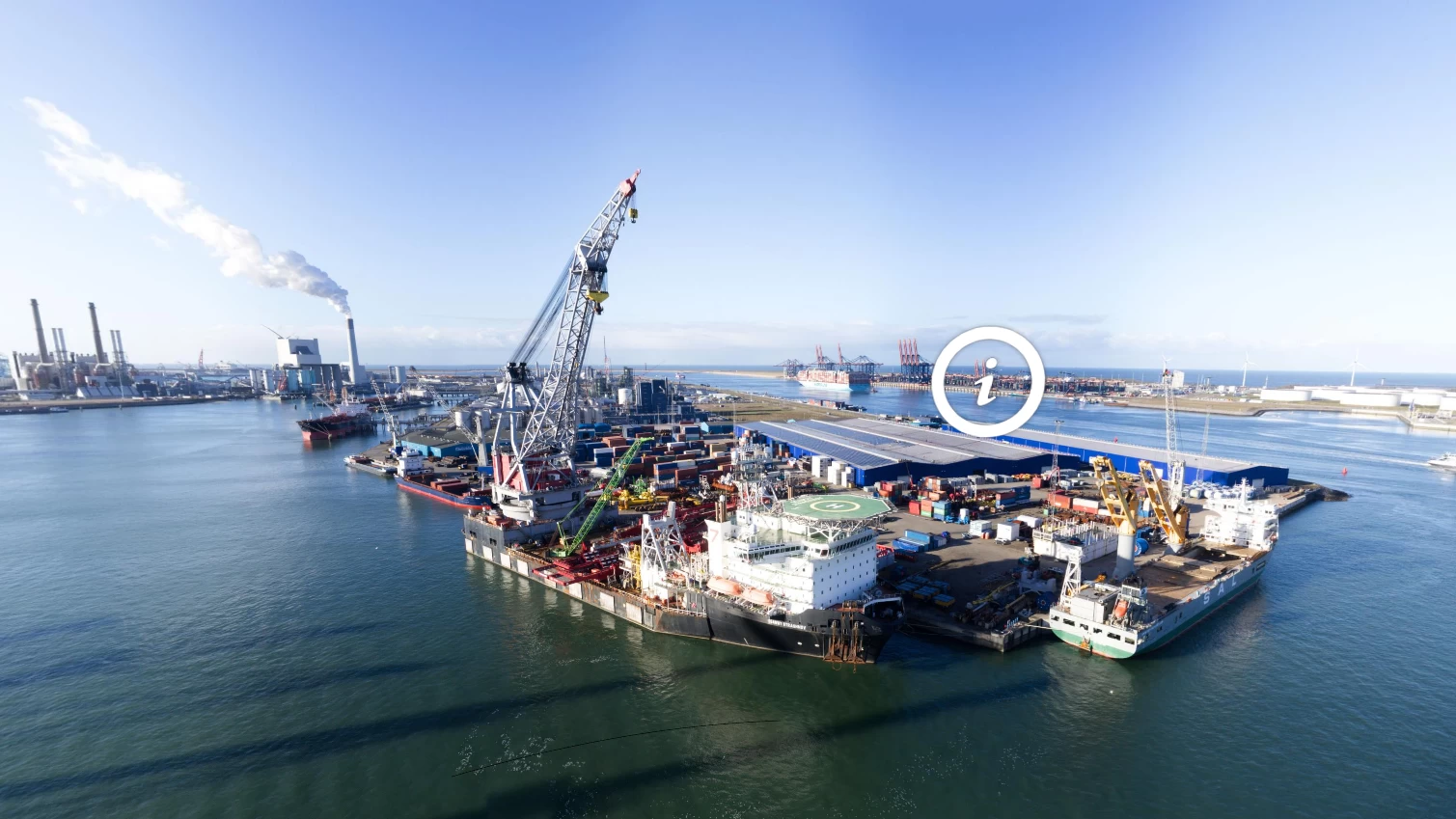 360° panorama view: Rhenus Ports within reach