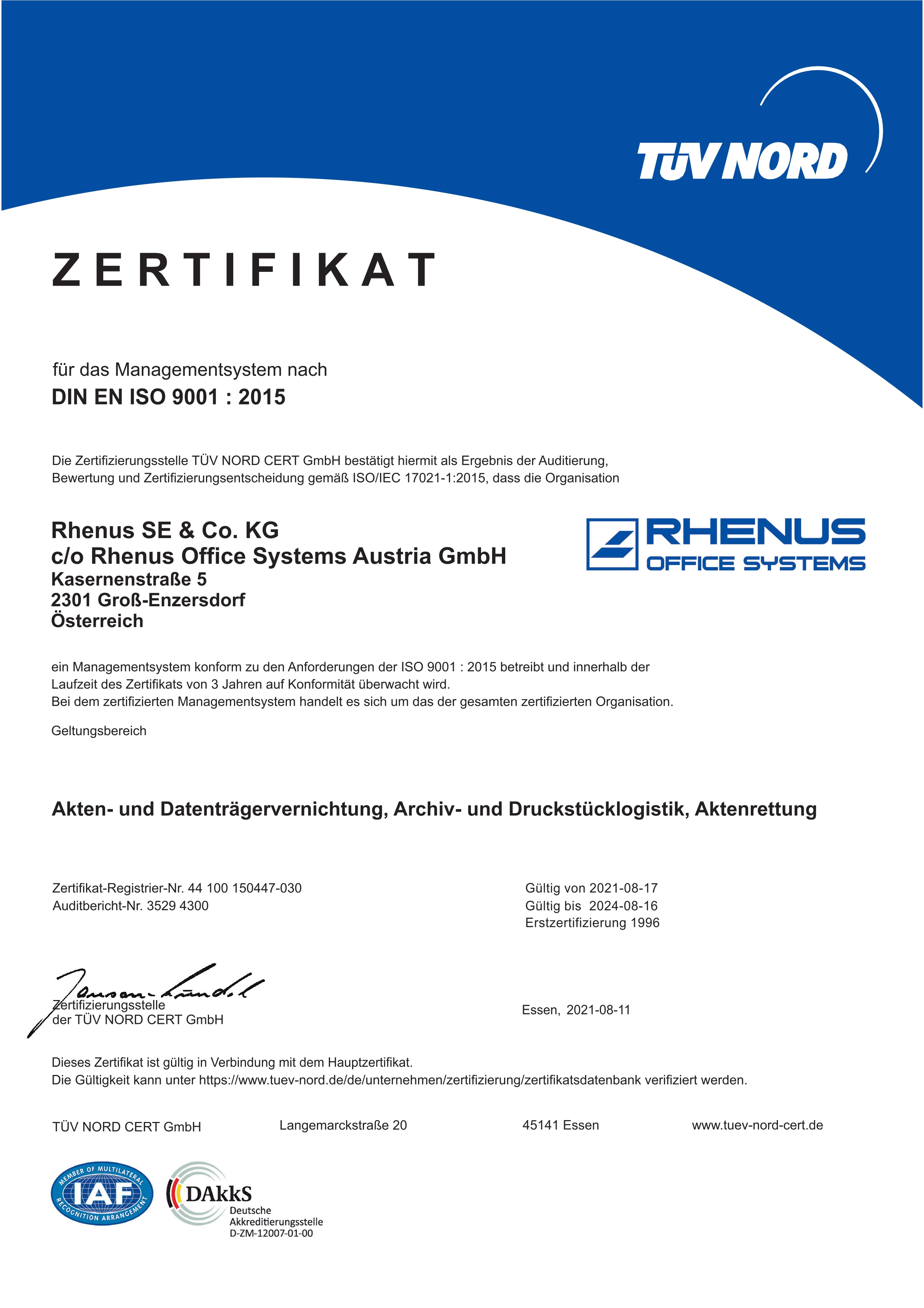 Akten- und Datenvernichtung | Rhenus Österreich